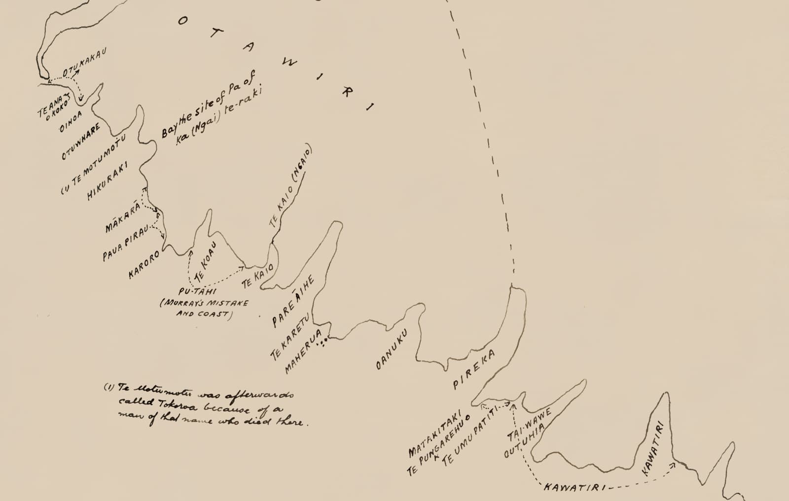 Hoani Te Hau Pere Map | Cultural Mapping Project
